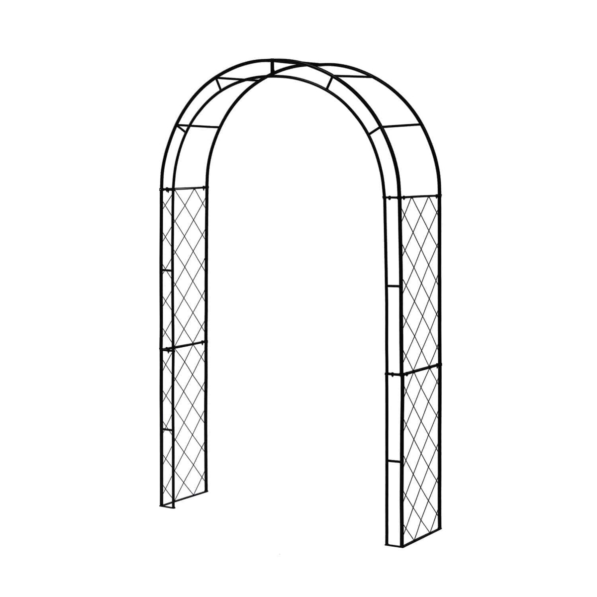 Metal Arch Lattice Round Top – Gardenworld